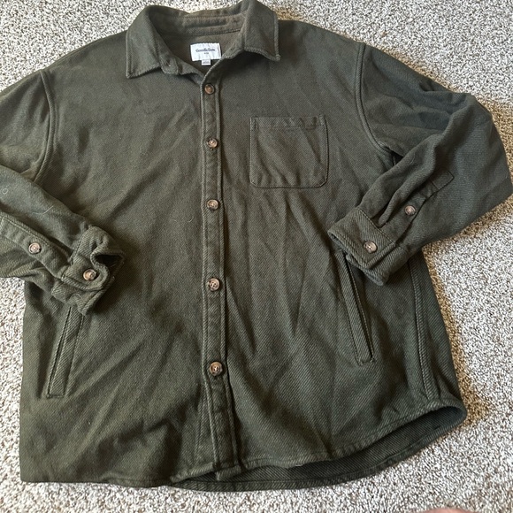 Goodfellow & Co | Shirts | Goodfellow Co Olive Green Button Light ...